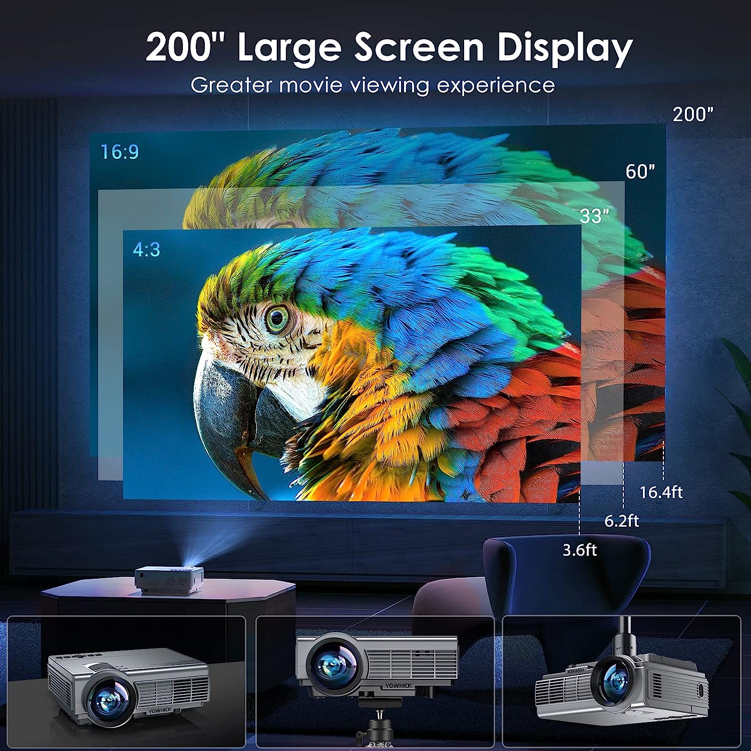 YOWHICK Projectors - A High Quality Projection Experience