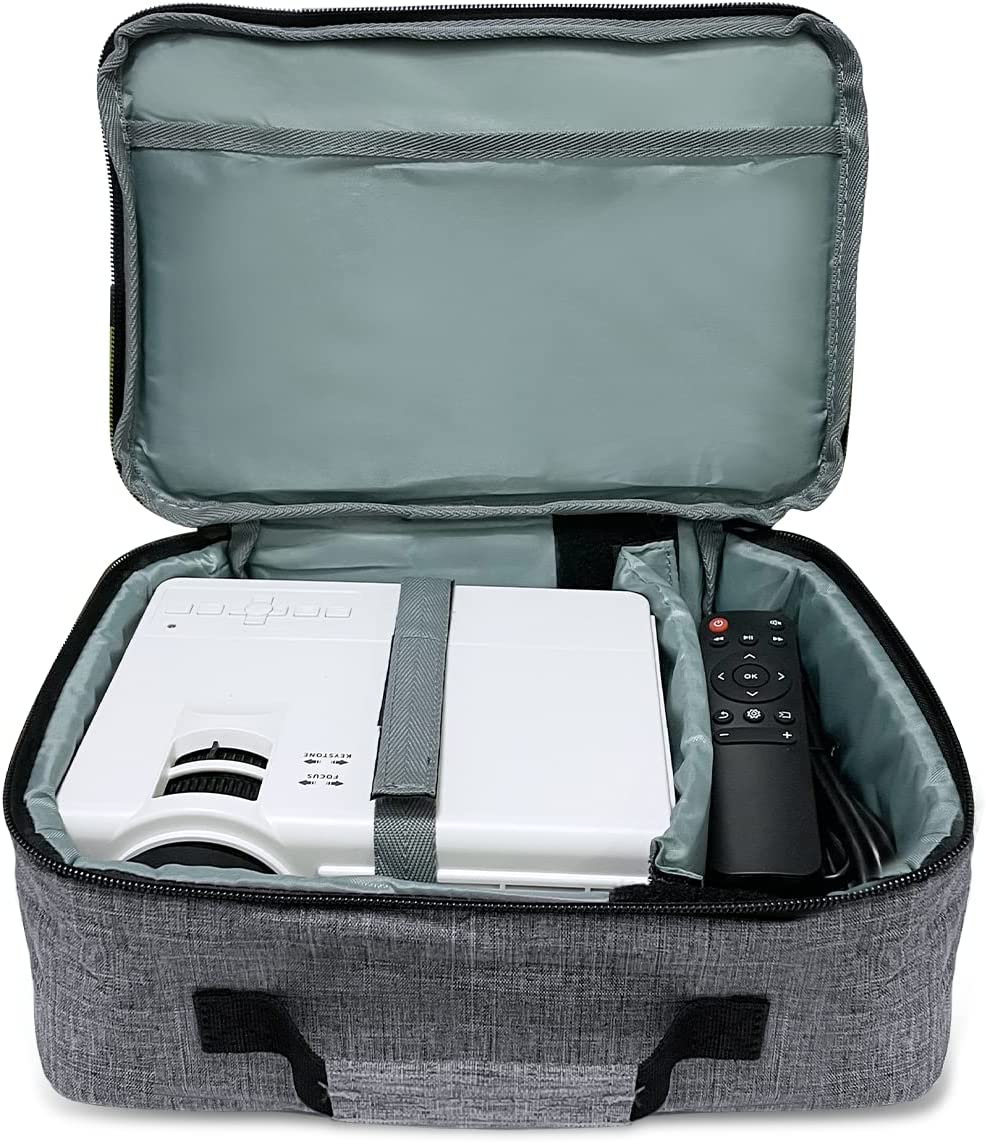 YOWHICK Projector Case, Projector Travel Carrying Bag Compatible with